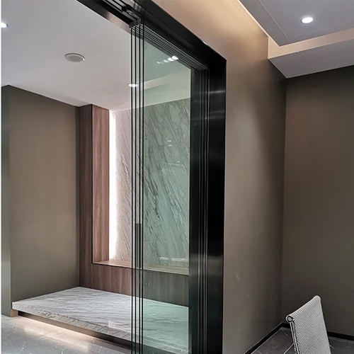 4 Synchronous Panel Sliding Glass Divider as Interior Partition in ...