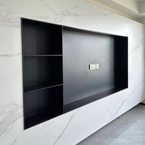 Metal Furniture and Wall Recessed TV Cabinet and Storage Niche