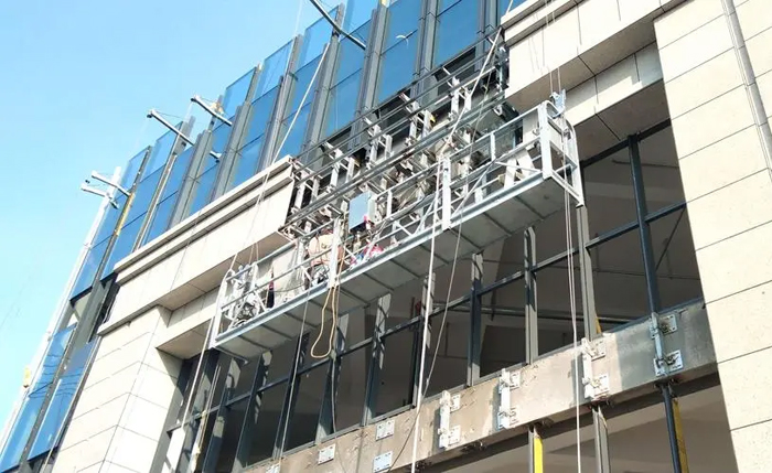 Curtain Wall System with Aluminum and Glass to Clad a Building Envelope ...